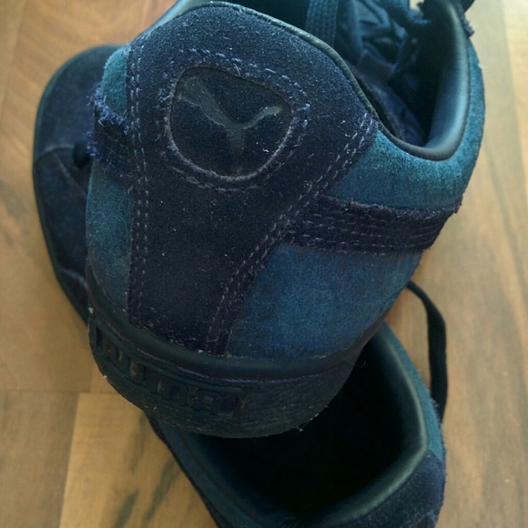 Puma | Shoes | Puma Mens Suede Dark Blue Sneakers | Poshmark
